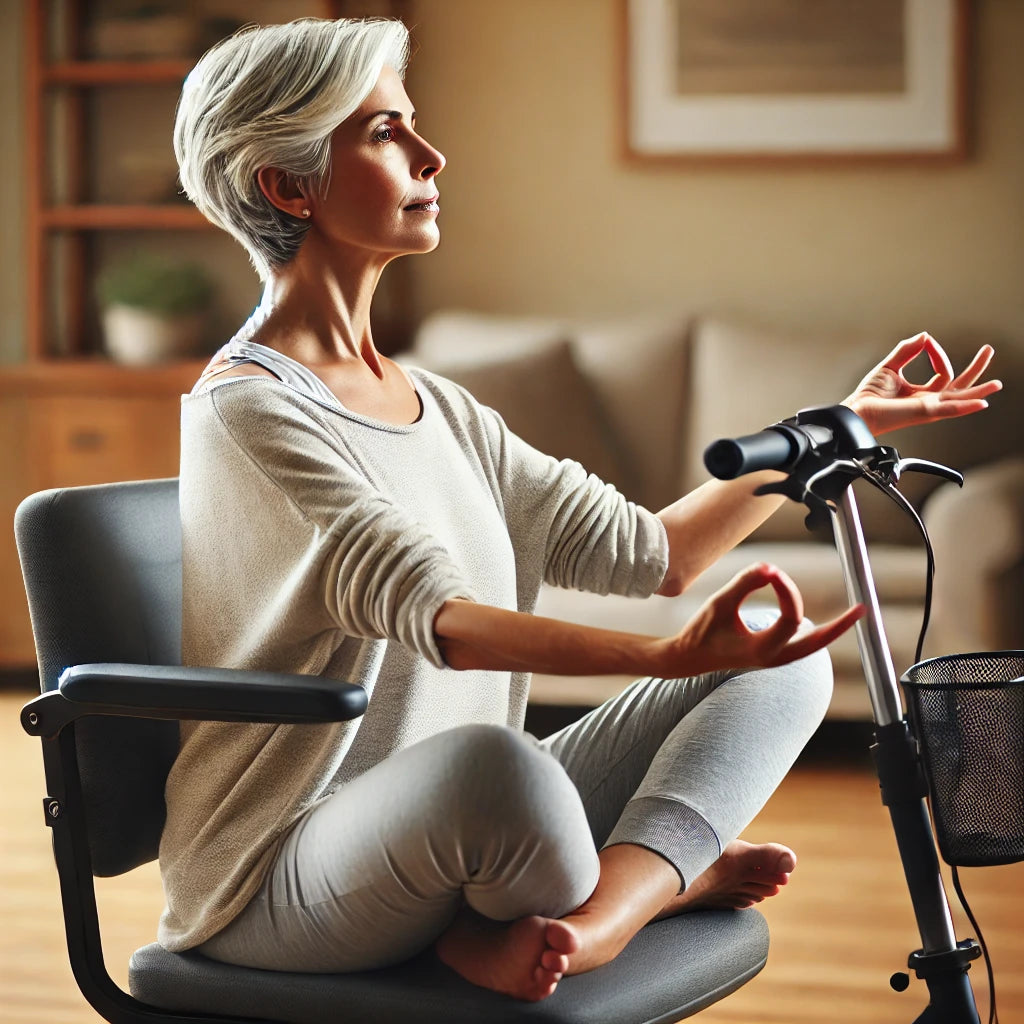 Chair Yoga on a Scooter: Benefits, Tips, and Safety – Blue Creek Mobility